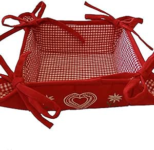 Amazon.com: Raebel Germany bread basket, red-white chequered and ...