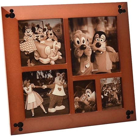 Amazon.com - Disney Parks Exclusive Mickey Corner Icon Black Wood 5x7 ...