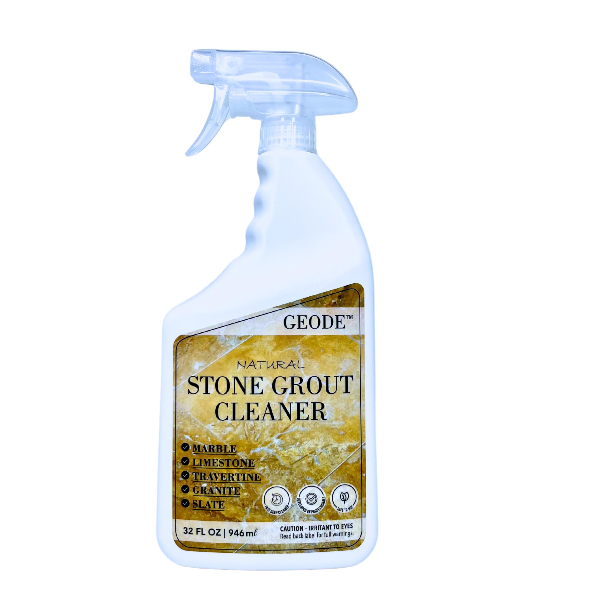 Natural Stone Grout Cleaner, Safe for Marble, Travertine, Limestone ...