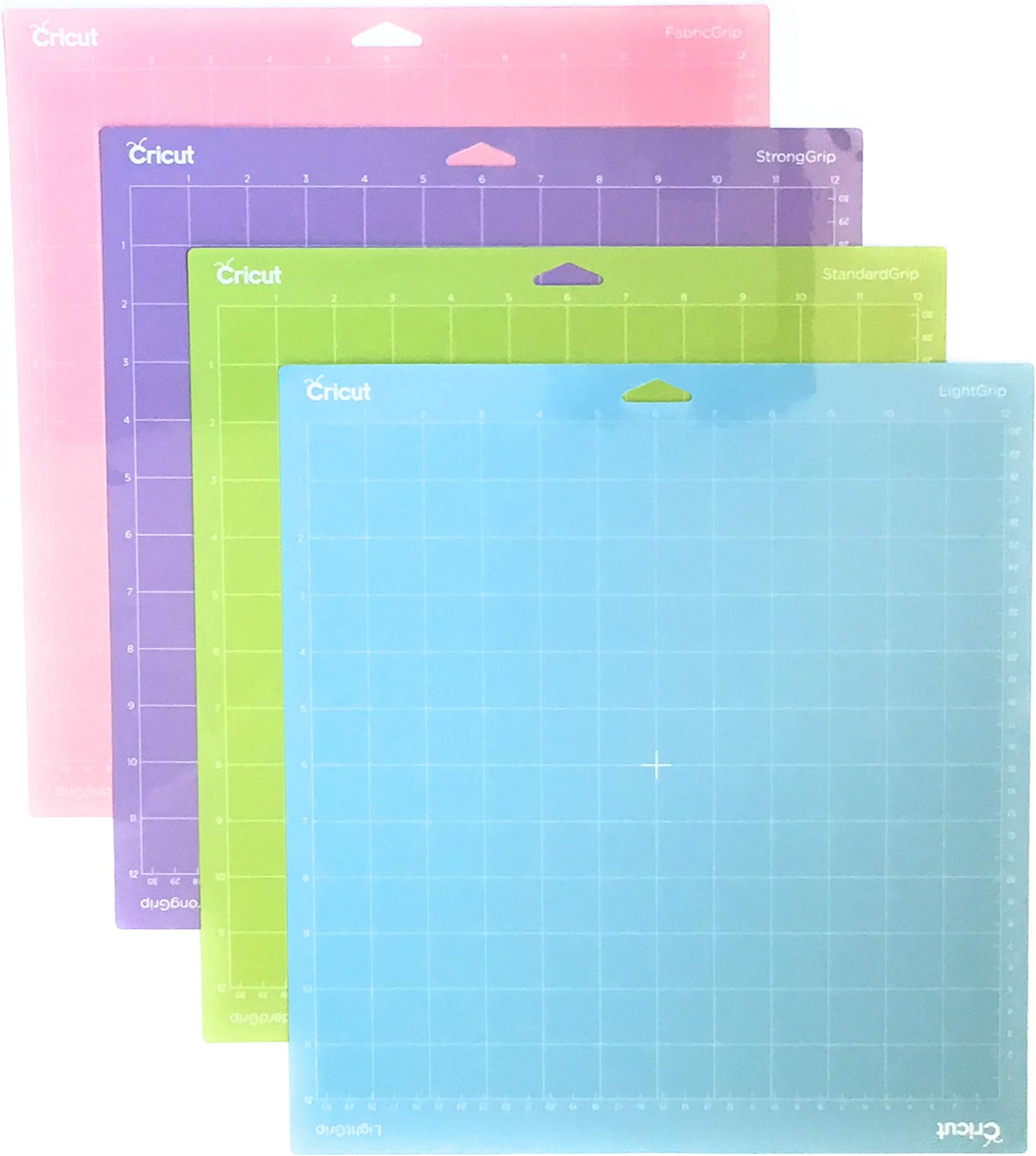 Amazon.com: Cricut FabricGrip Adhesive Cutting Mat 12" x 12", High ...