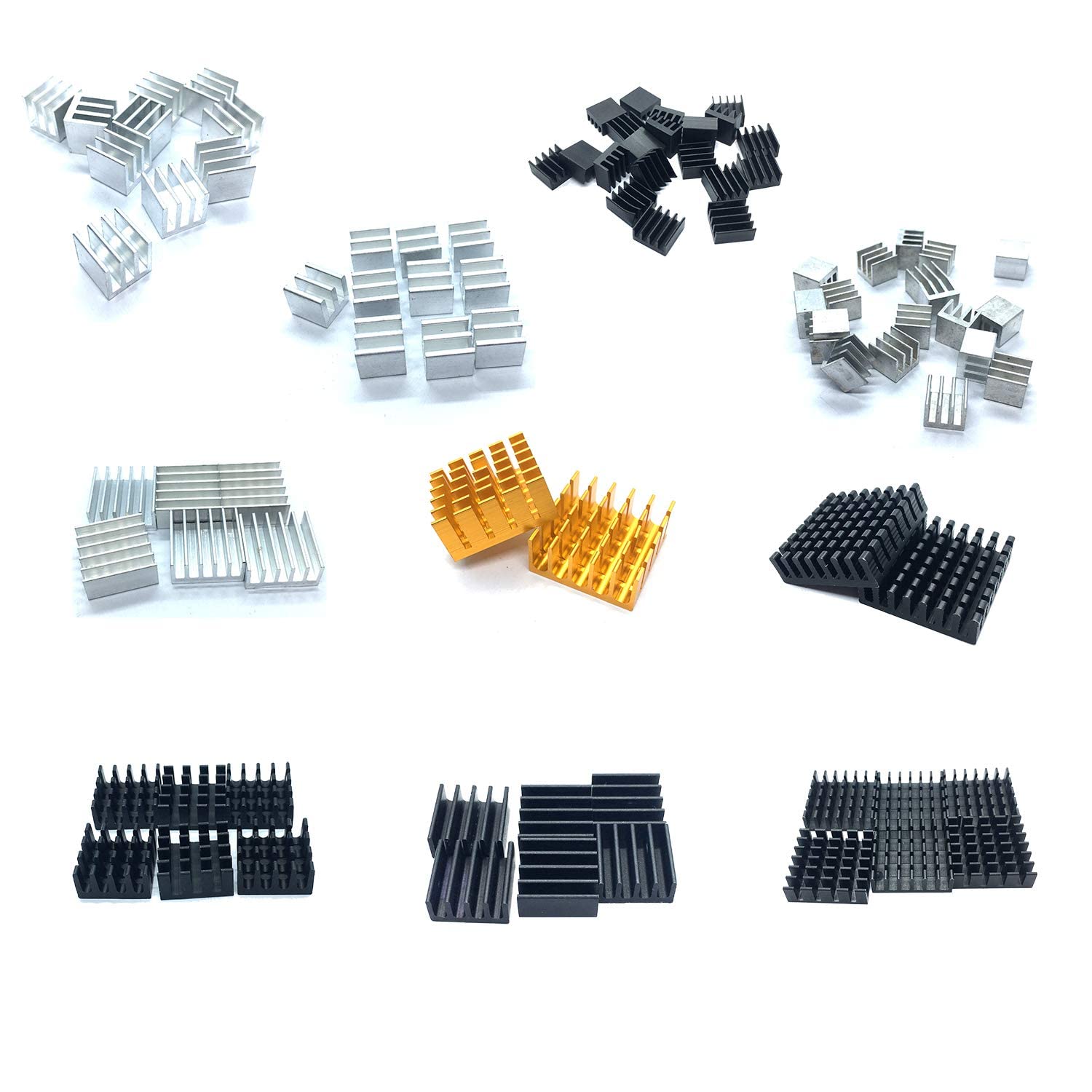 88pcs Heatsink Kit Small to Medium Size Cooler Heat Sink Set for ...