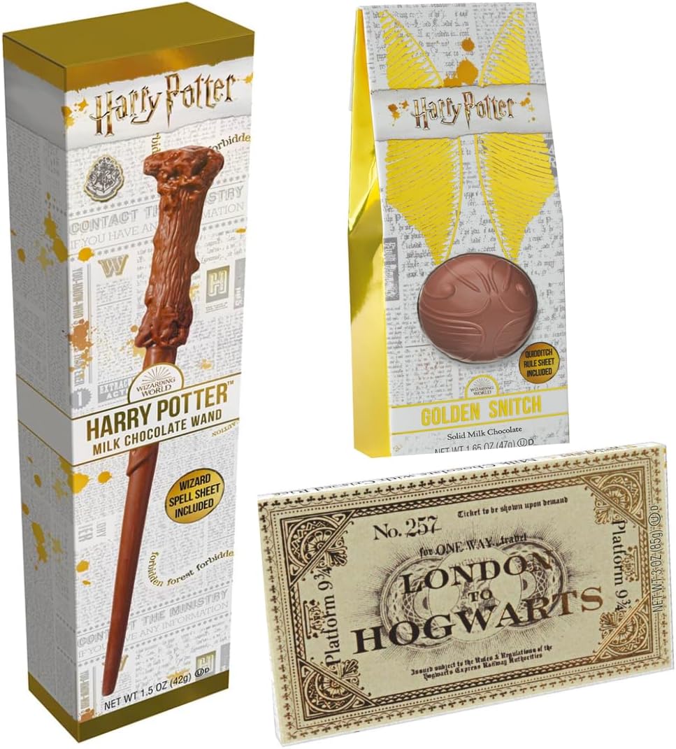 Amazon.com : Jelly Belly Harry Potter Chocolates - Bundle of 3 ...