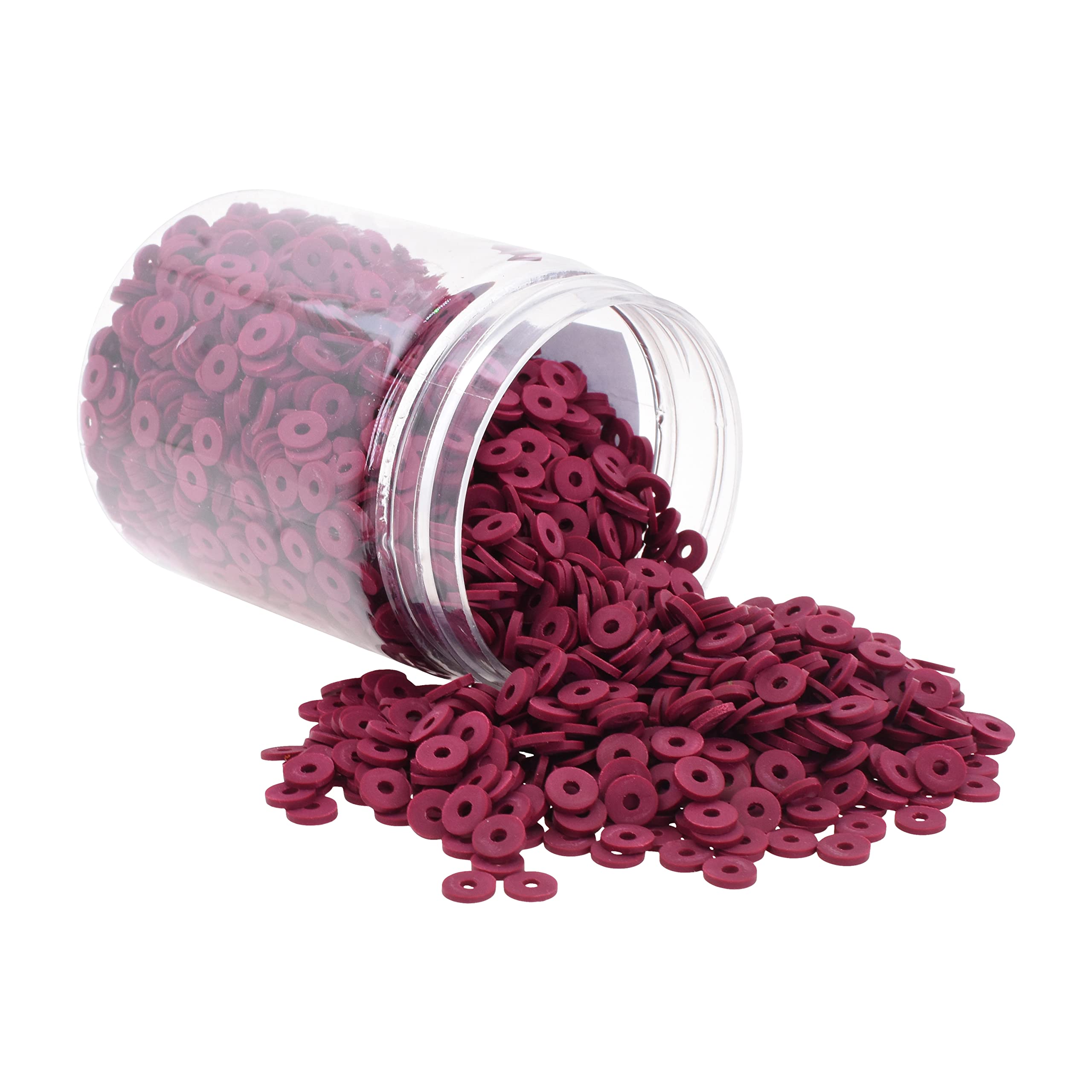 Amazon.com: Mandala Crafts Maroon Heishi Beads for Jewelry Making ...