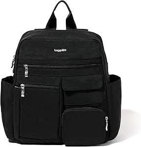 Amazon.com | Baggallini Modern Excursion Backpack, Black | Casual Daypacks