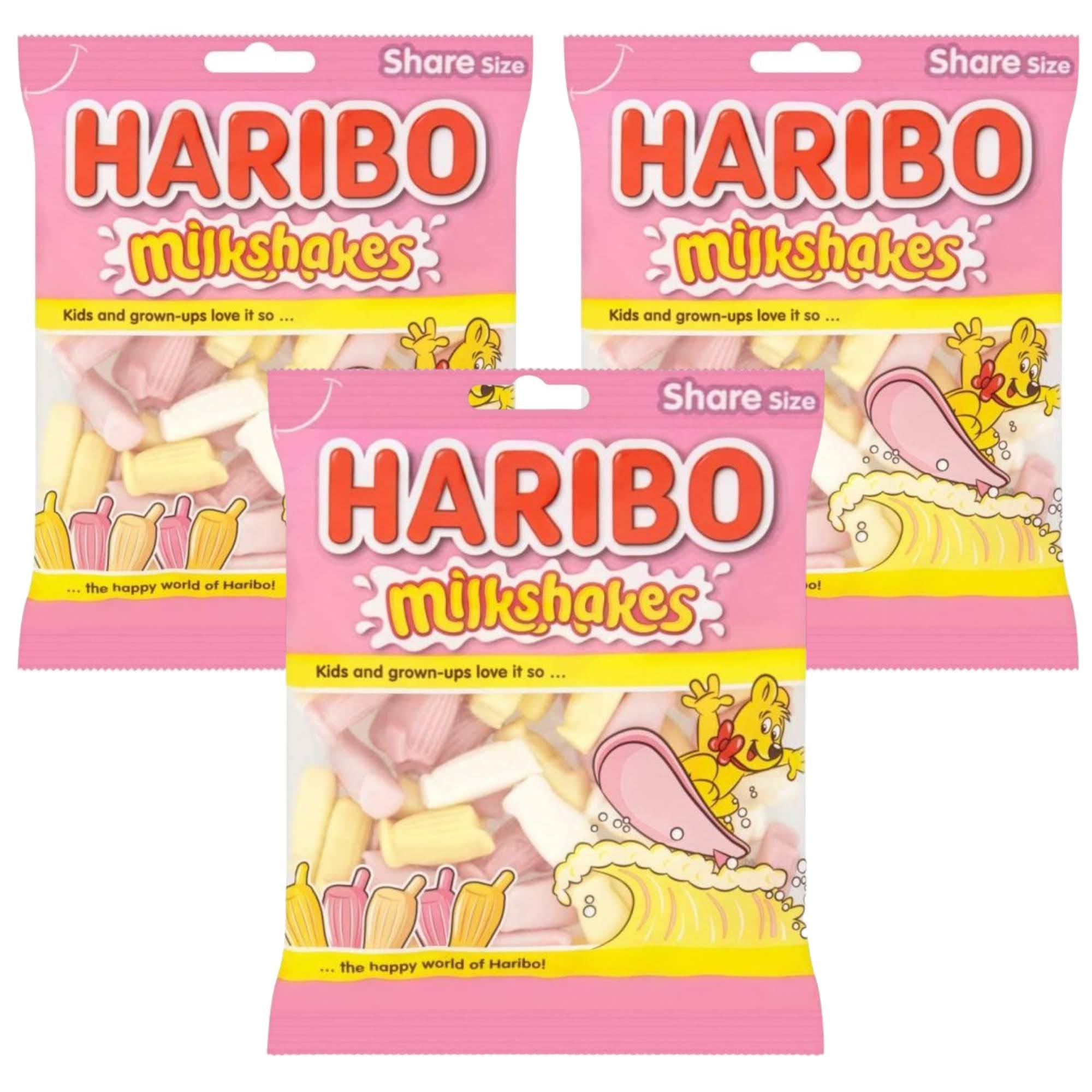 Milkshakes Strawberry, Vanilla and Banana Milkshake Flavour Gummy Soft ...