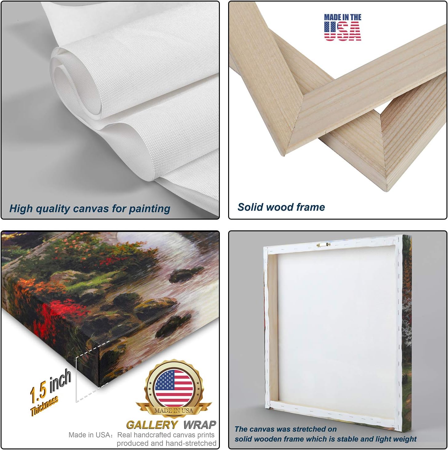 Denozer – 3 paneles de mapa del mundo con fondo vintage, pintura de ...