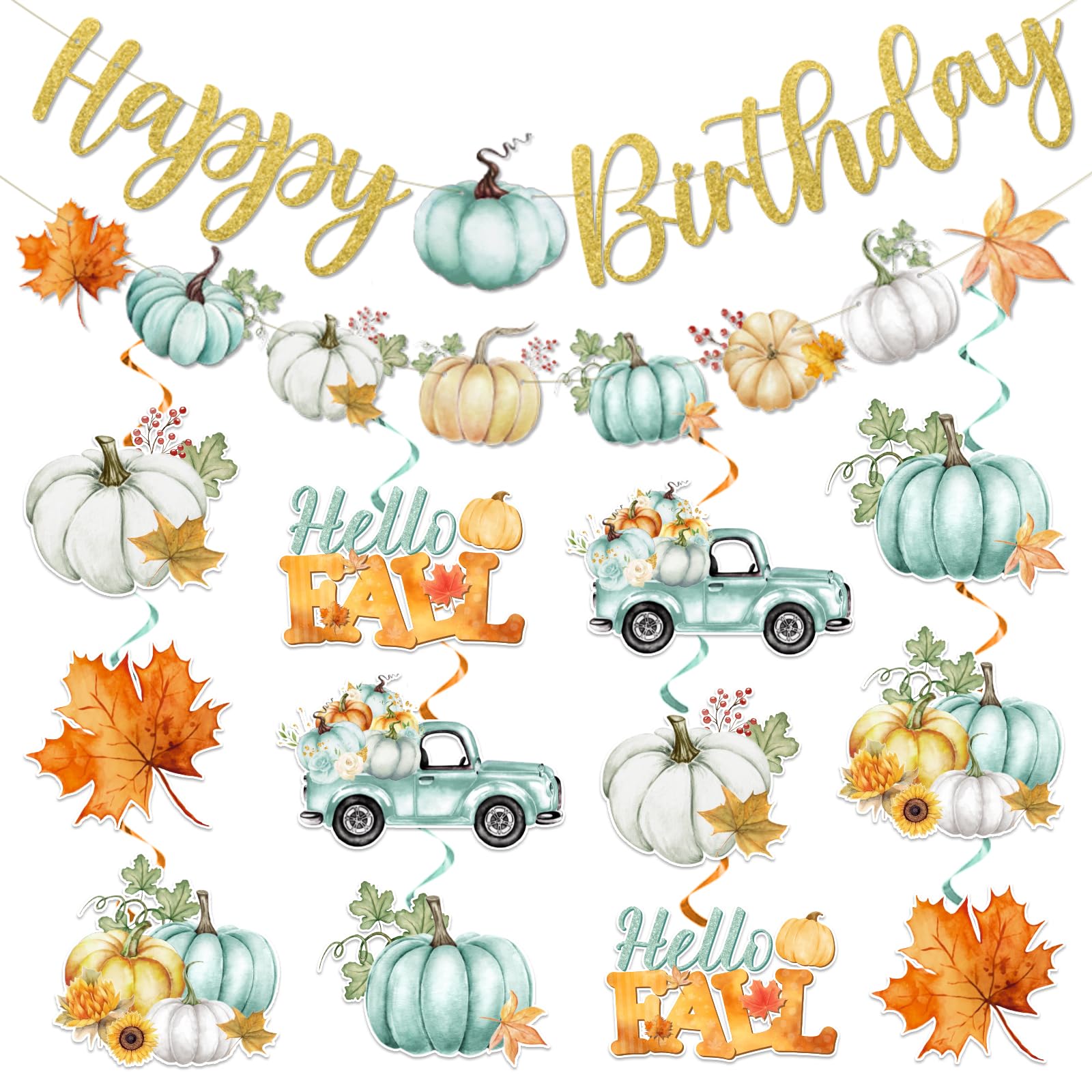 Amazon.com: Fall Birthday Party Decorations, Fall Birthday Decorations ...