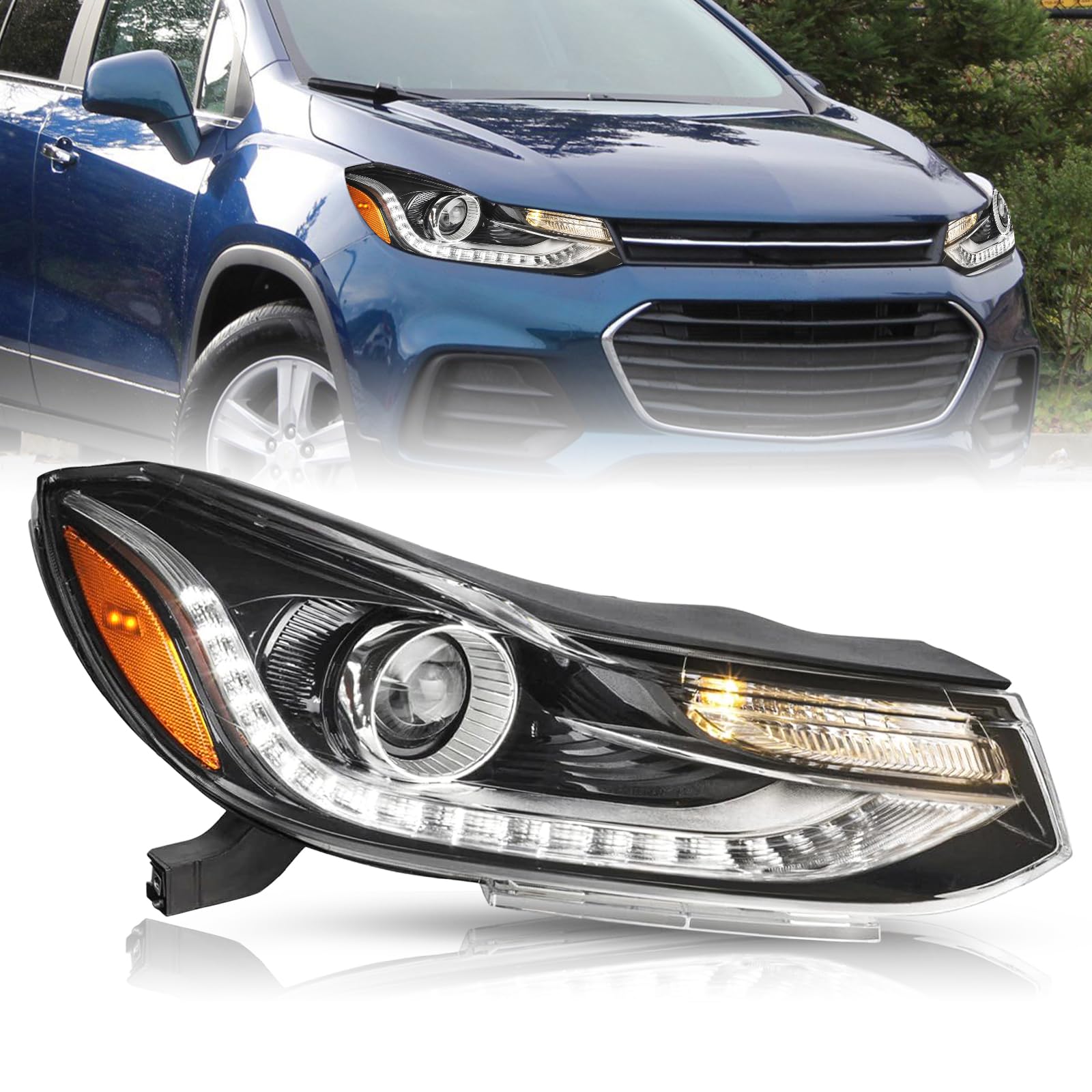 Amazon.com: TUSDAR For 2017-2022 Chevy TRAX Factory OE Projector Type ...