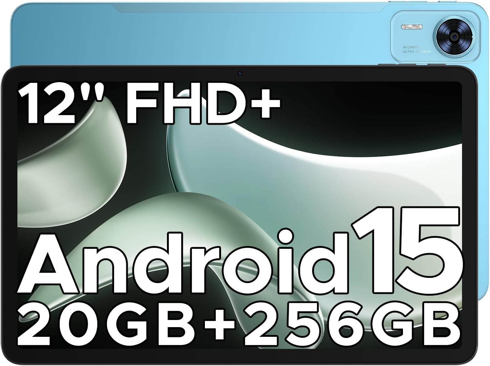 DOOGEE T36 Tablets 12 inch Android 15 Tablet, 20GB+256GB/2TB TF T620 ...