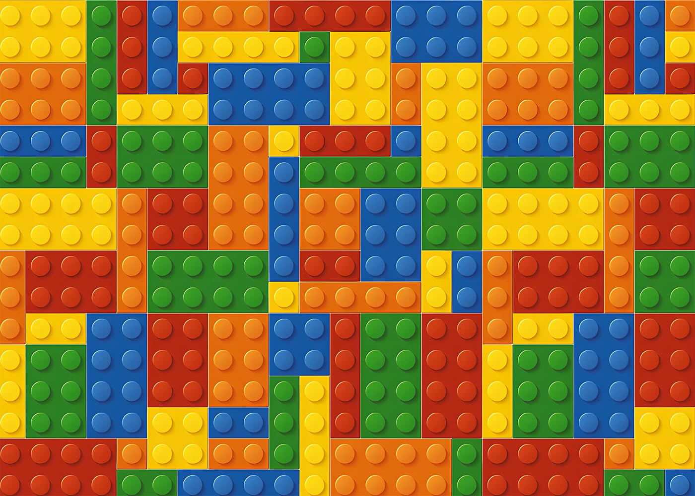 Amazon.com : DULUDA 7x5 FT Building Blocks Theme Backdrop Colored Toy ...