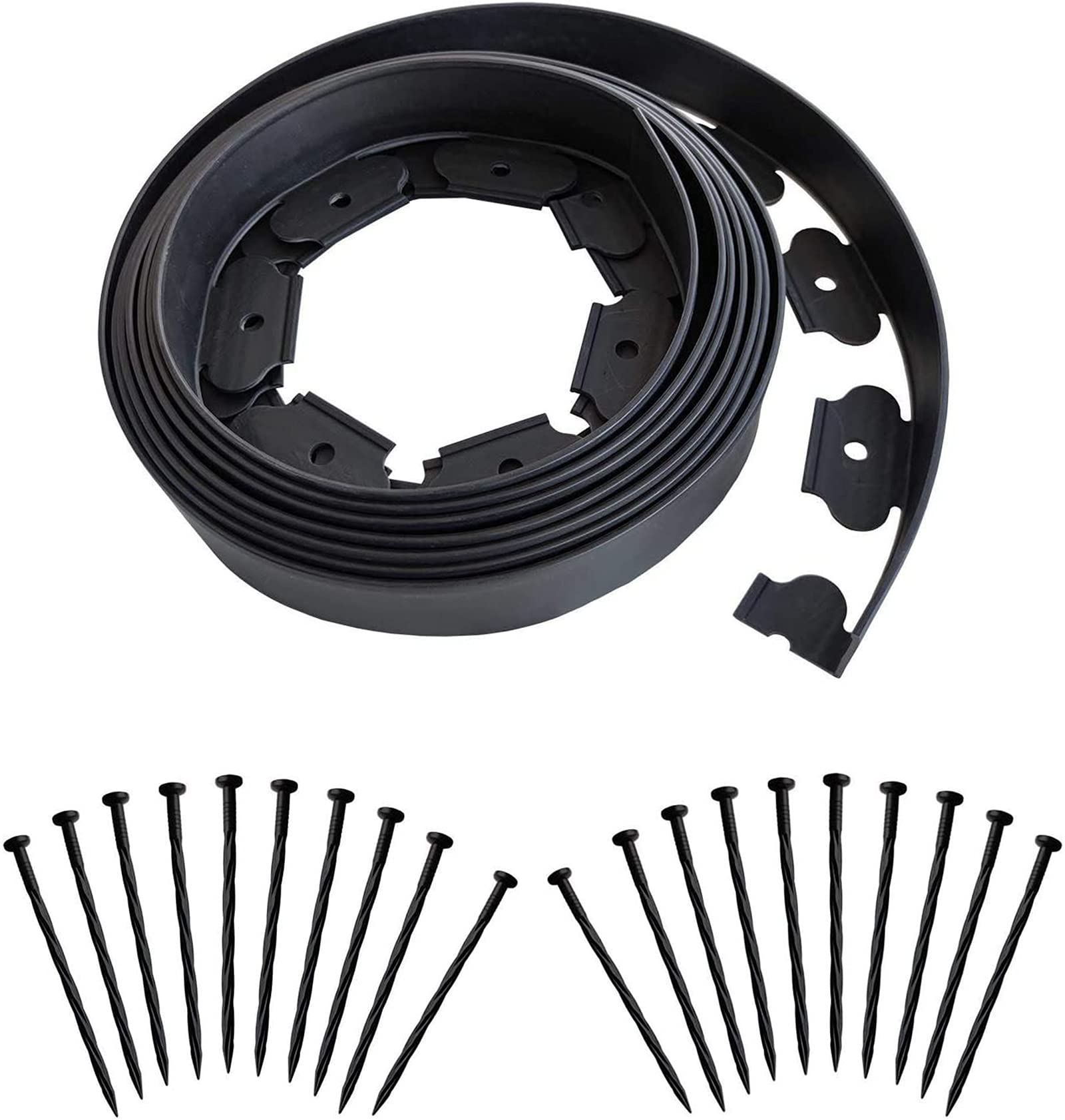 Zkdt Plastic Heavy Duty No Dig Landscape Edging Kit Garden | Desertcart ...