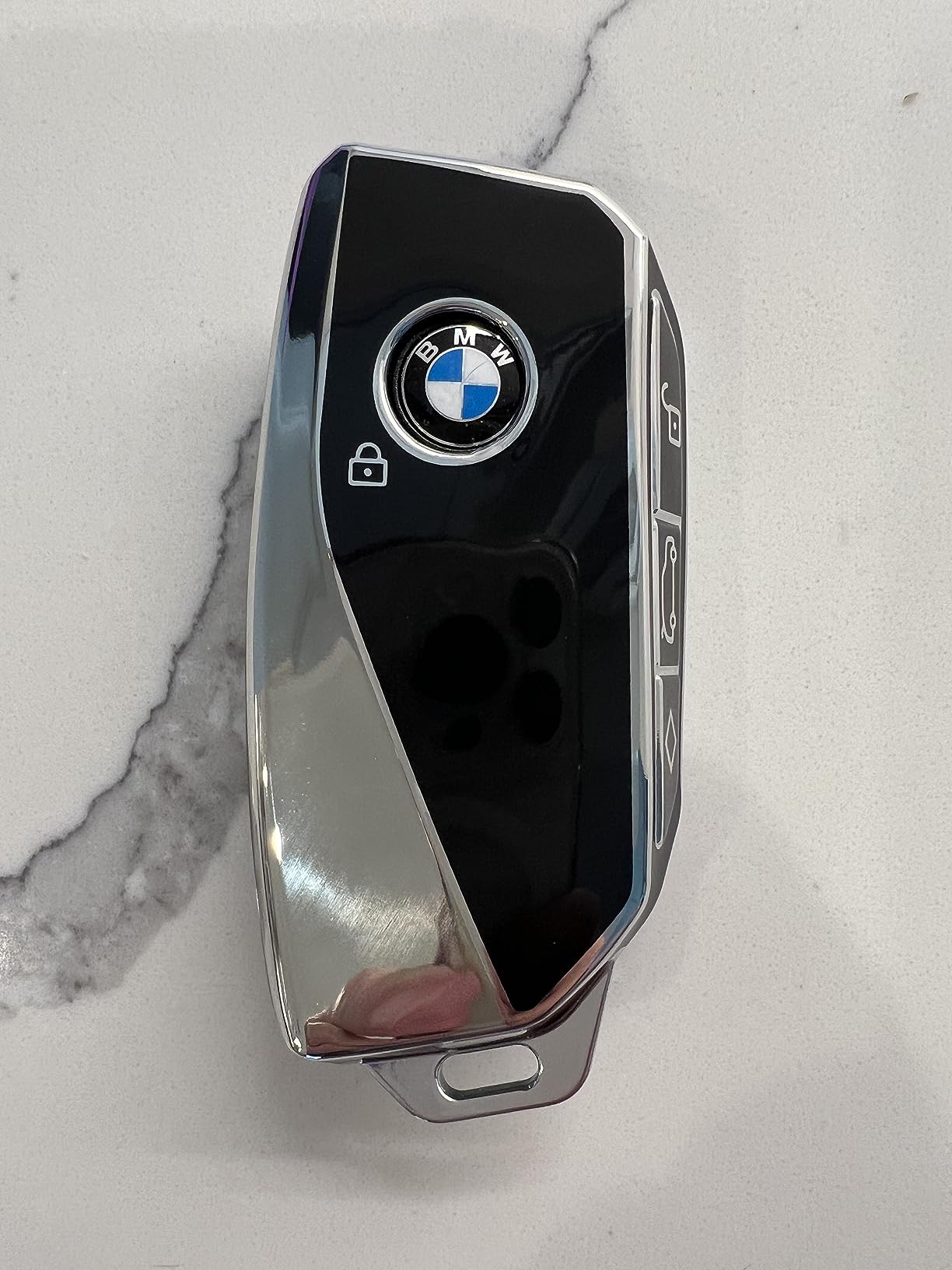 Amazon.com: OFFCURVE Key Fob Cover for BMW, Special Car Key Case ...