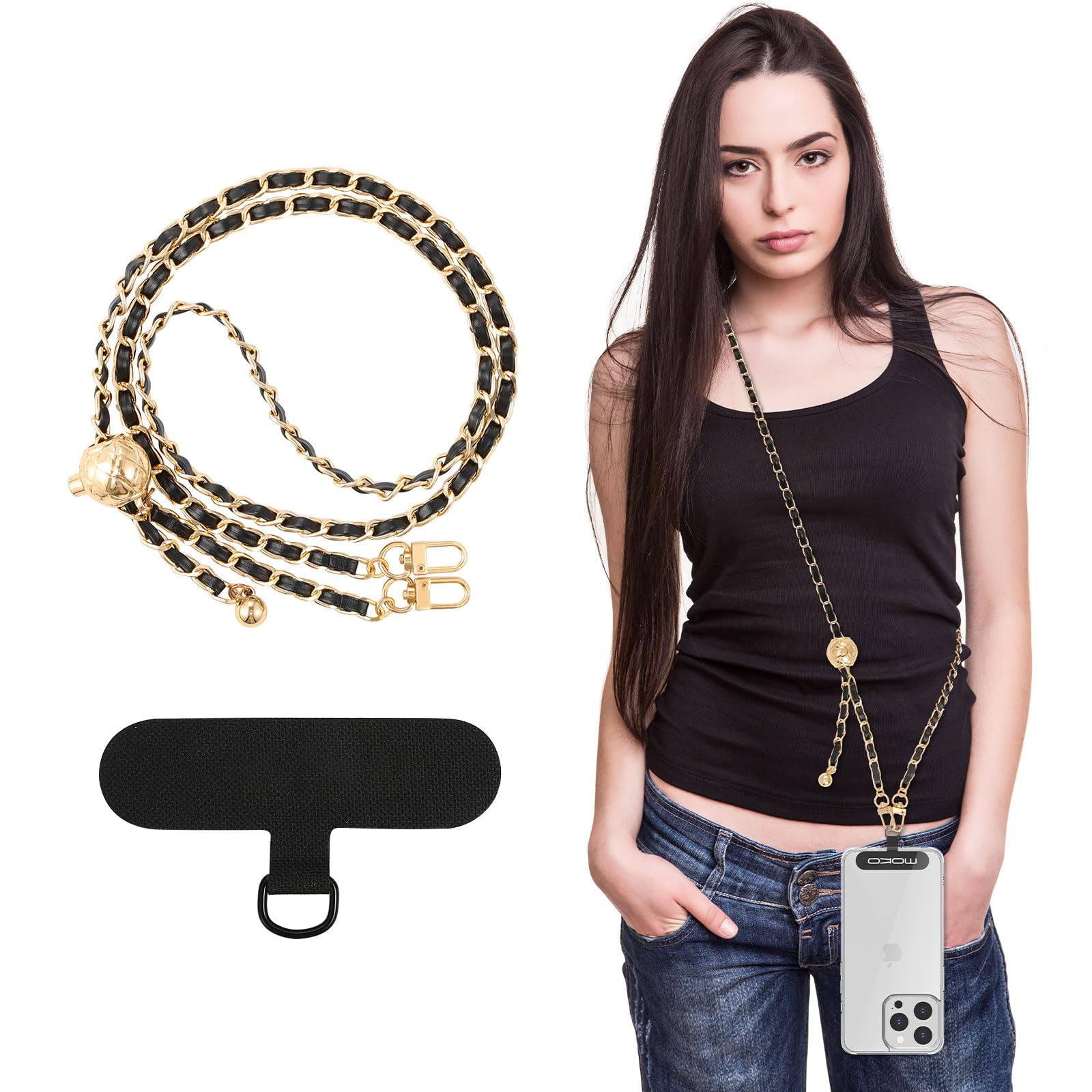 Amazon.com: MoKo Universal Phone Lanyard, Adjustable Metal Cell Phone ...