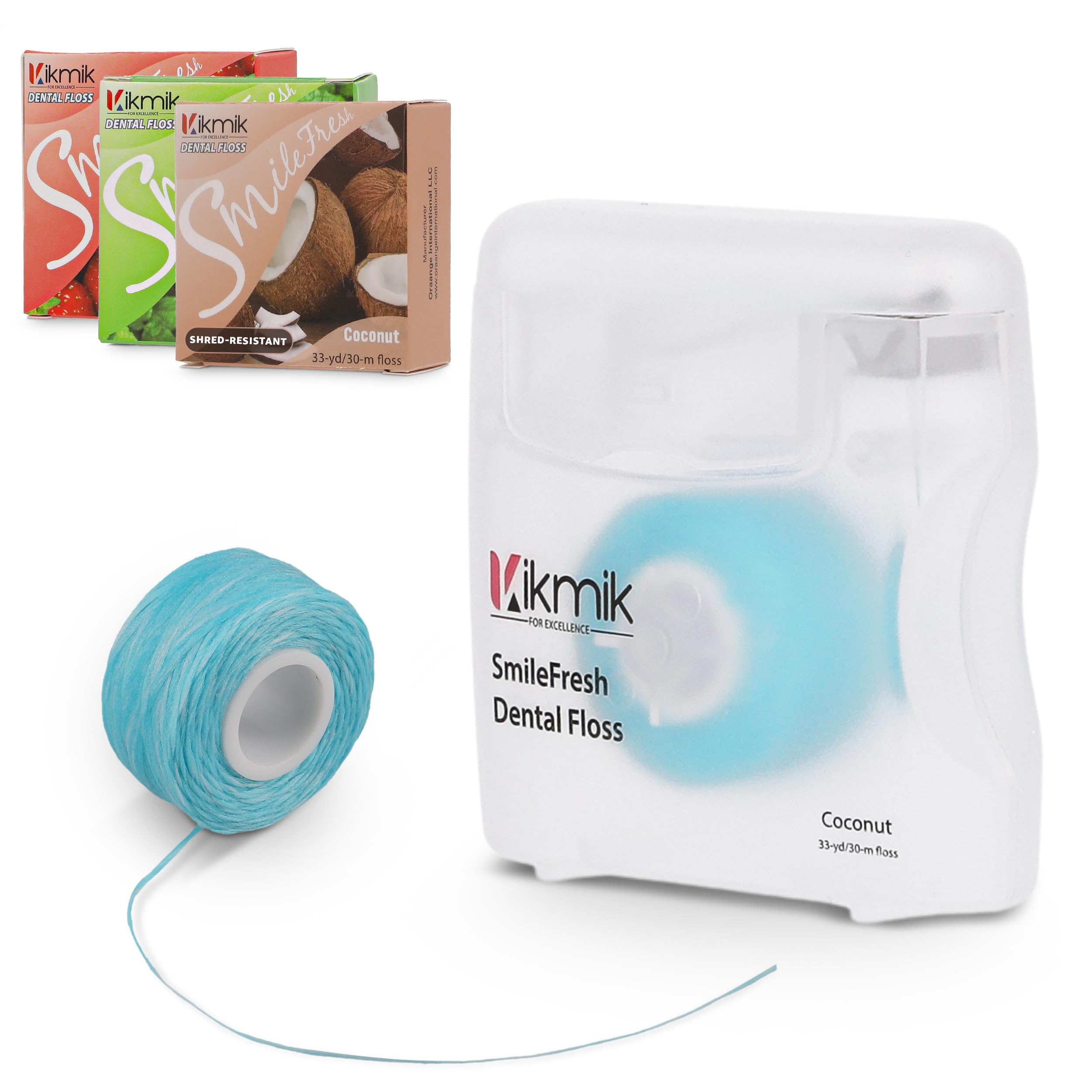 Amazon.com : 3-Pack Woven Dental Floss - Strawberry, Mint Dental Floss ...