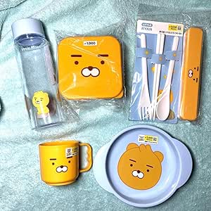 Amazon.com: Korea Limited Ryan Lunch Box Set of 5 Korean Daiso: Home ...