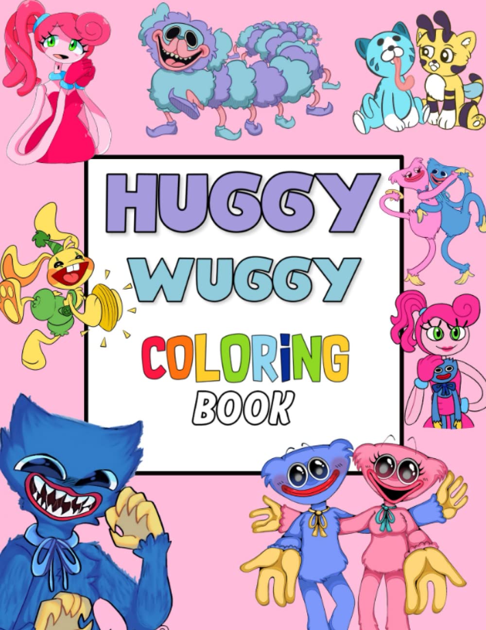 Huggy Wuggy Coloring Book 60 Huggy Wuggy Illustrations For Kids ...