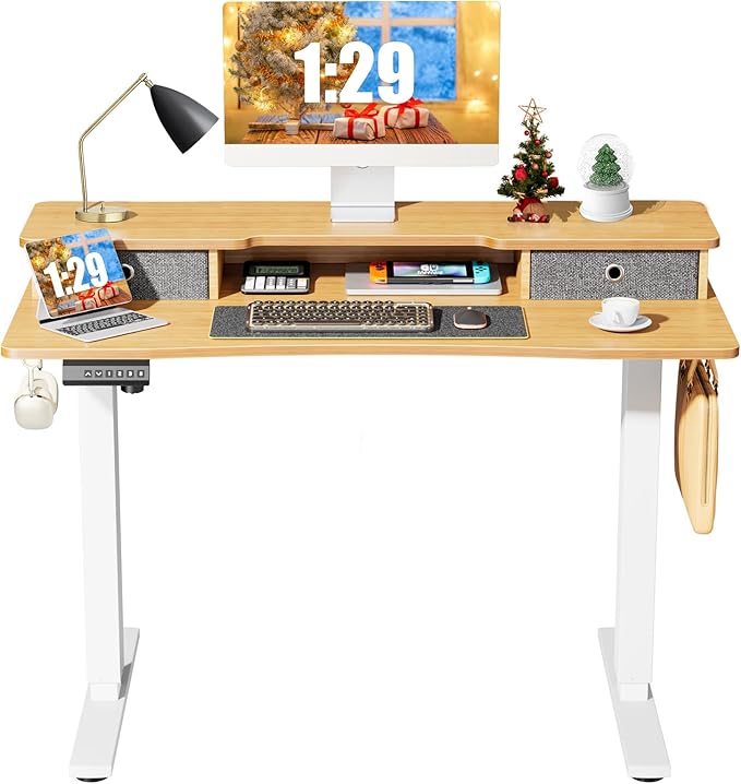 Amazon.com: Sweetcrispy Electric Standing Desk Adjustable Height with ...