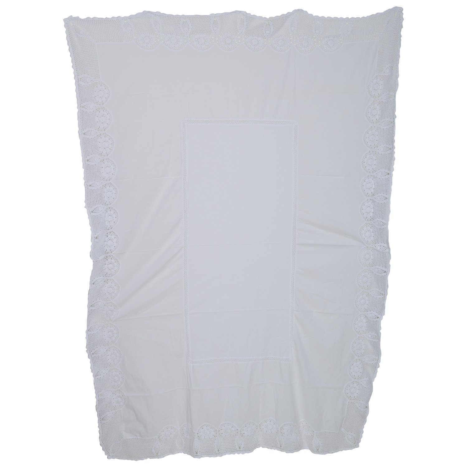 Buy Excel Handicrafts Cotton 180 Cms X 250 Cms Bedsheet- White Online ...