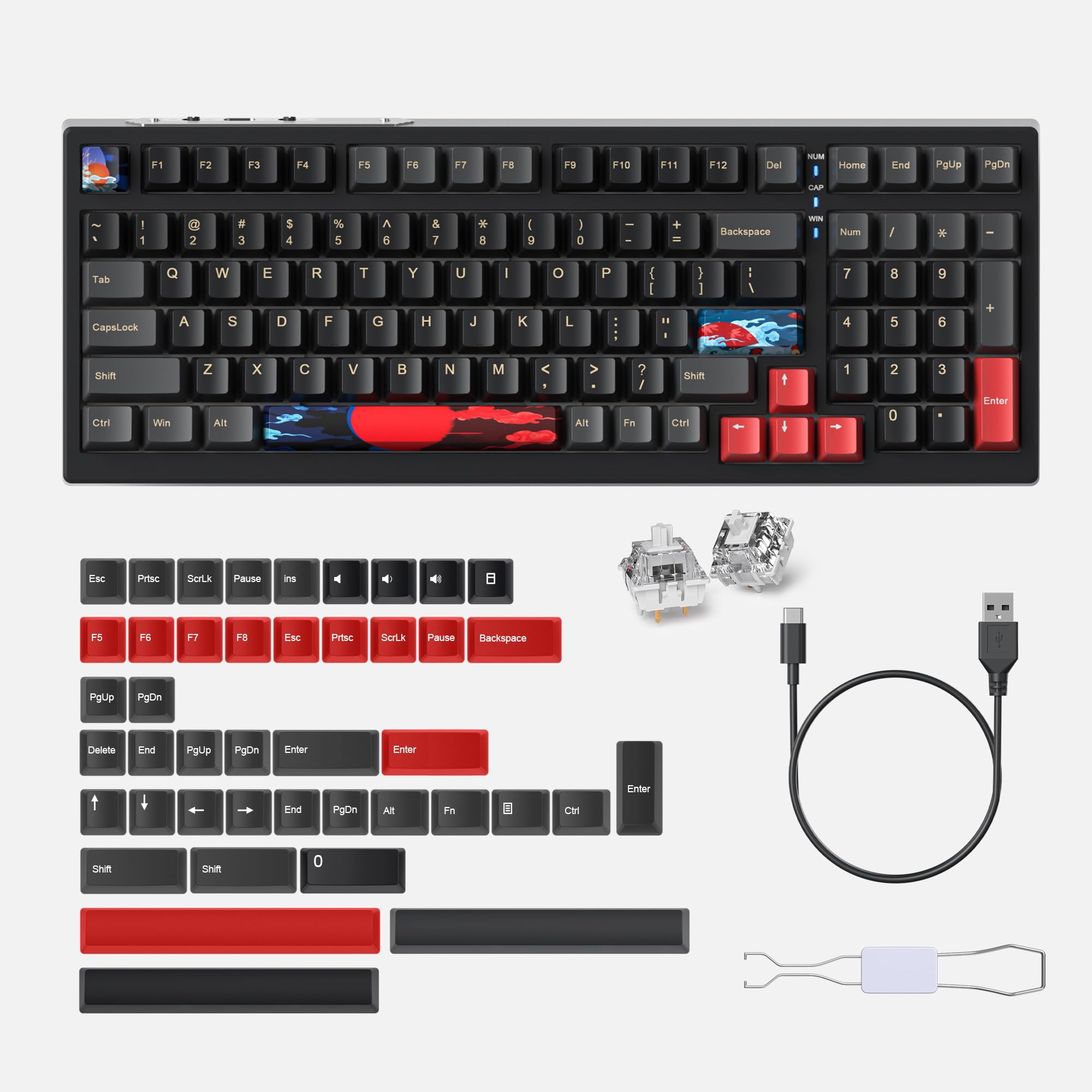 Snapklik.com : Owpkeenthy Wired 96% Gasket Mounted Mechanical Gaming ...