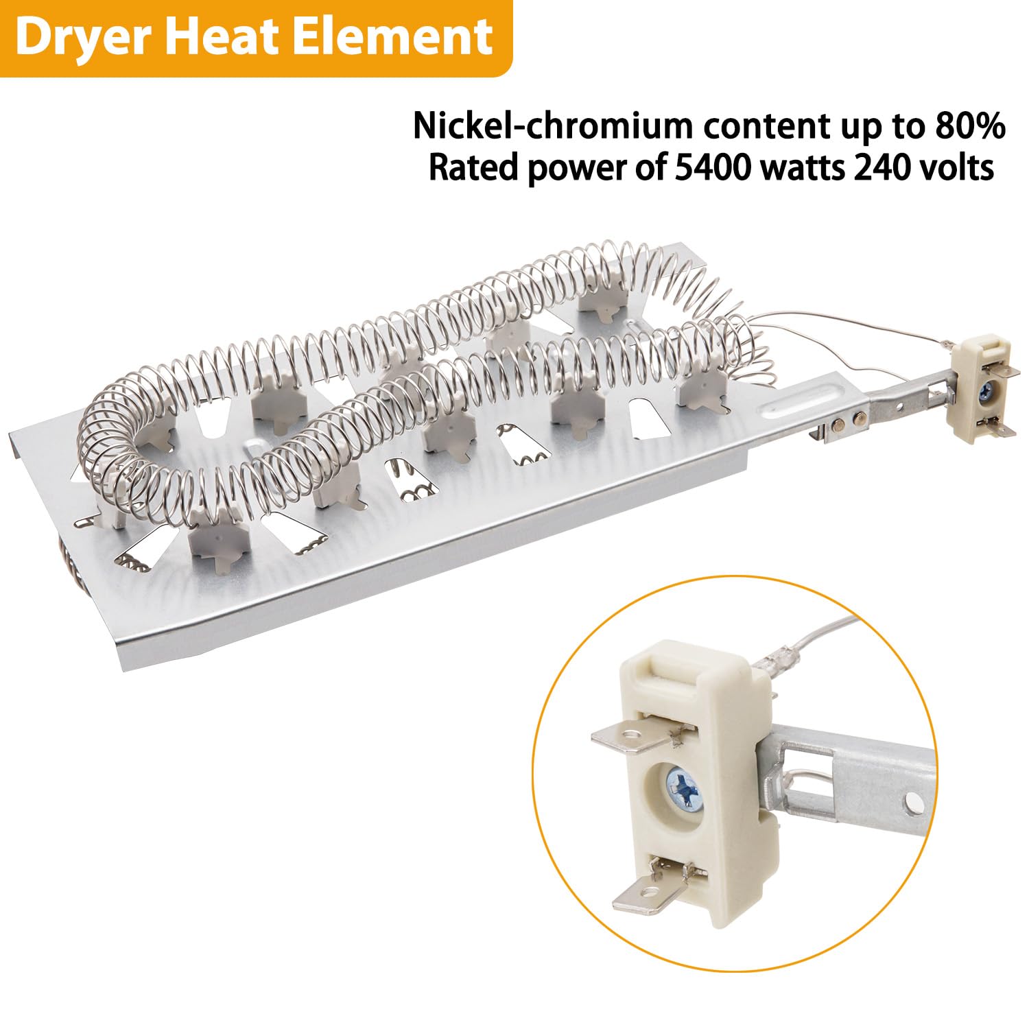 Snapklik.com : Dryer Heating Element Kit Fit For Whirlpool WED5100HC2 ...