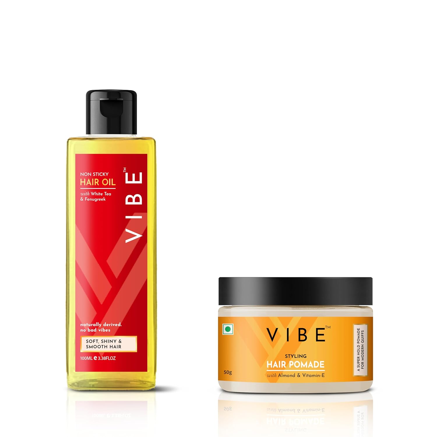 Buy VIBE Hair Oil With Hair Pomade Combo Pack of 100 ml White Tea ...