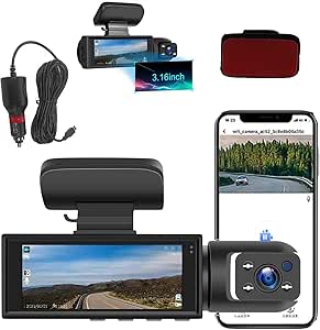 Amazon.com: MAODUOLI Shirem Dash Camera, 3.16â€ IPS Screen 4k Front ...