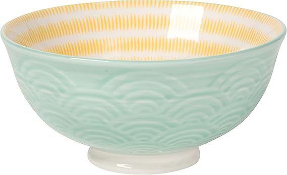 Amazon.com: Now Designs 5 inch Embossed Bowls, Set of 6, Aqua Waves ...