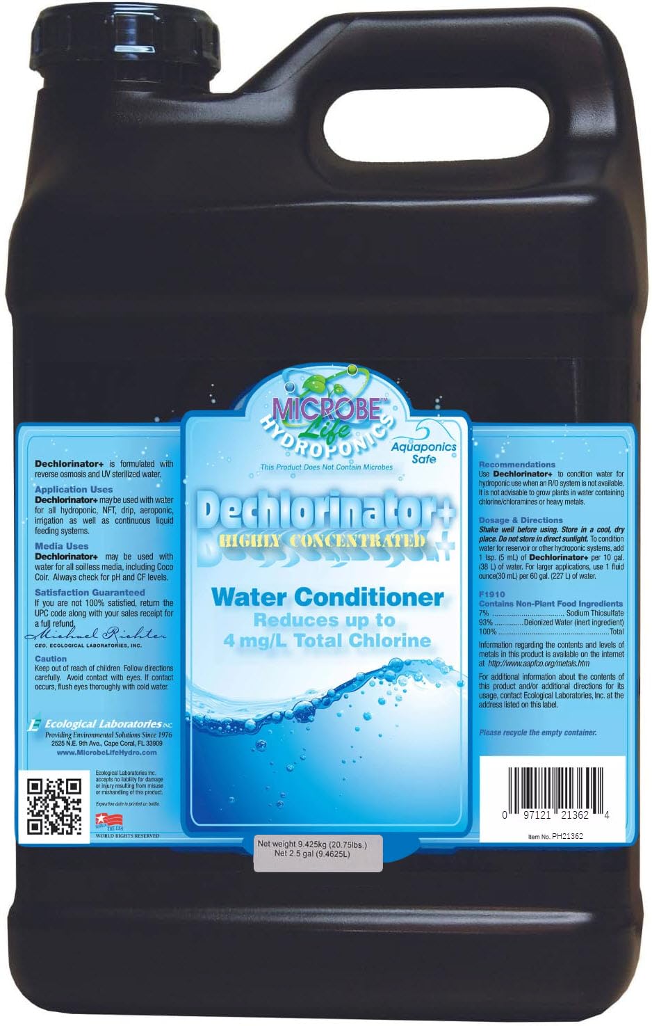 Amazon.com : Microbe Life Hydroponics Premium Dechlorinator for ...