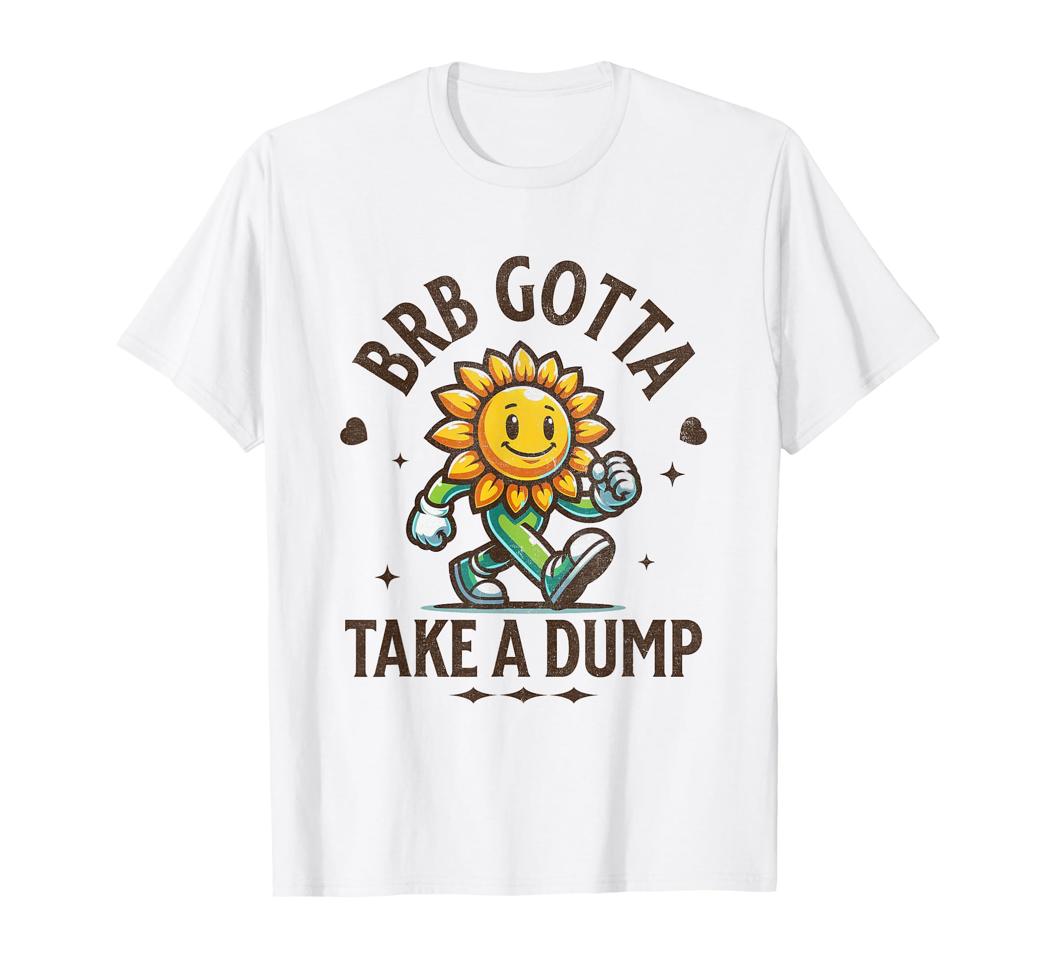 Amazon.com: BRB Gotta Take a Dump Funny Poopy Toilet Adult Humor Meme T ...