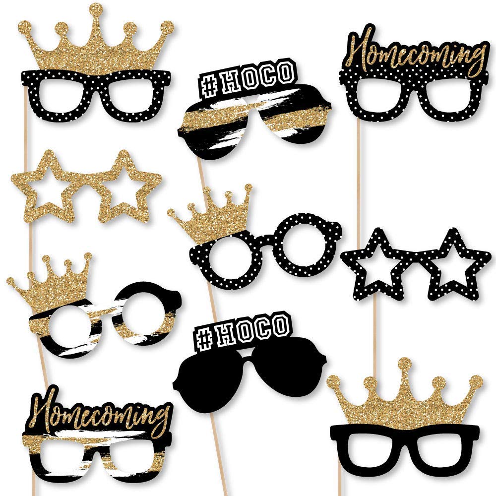 Amazon.com: Big Dot of Happiness Homecoming Dance - Photo Booth Props ...