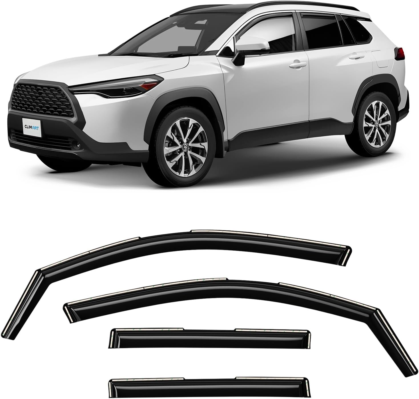 Amazon.com: CLIM ART in-Channel Incredibly Durable Rain Guards for ...