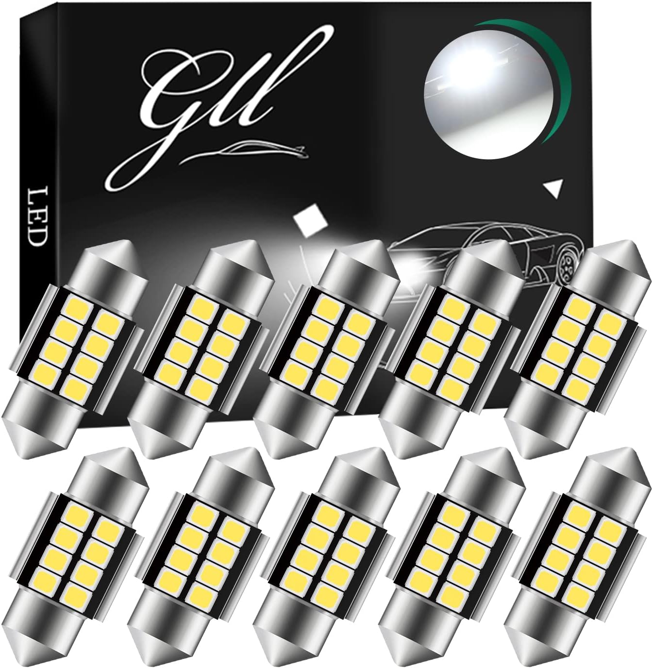 10x Osram Original C10W 31mm 12V 6438 Ersatz Halogen Soffitte Lampe für ...