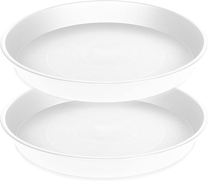 Amazon.com : Bleuhome 2 Pack of 19 inch Plant Saucer, 2.7" Depth Tray ...