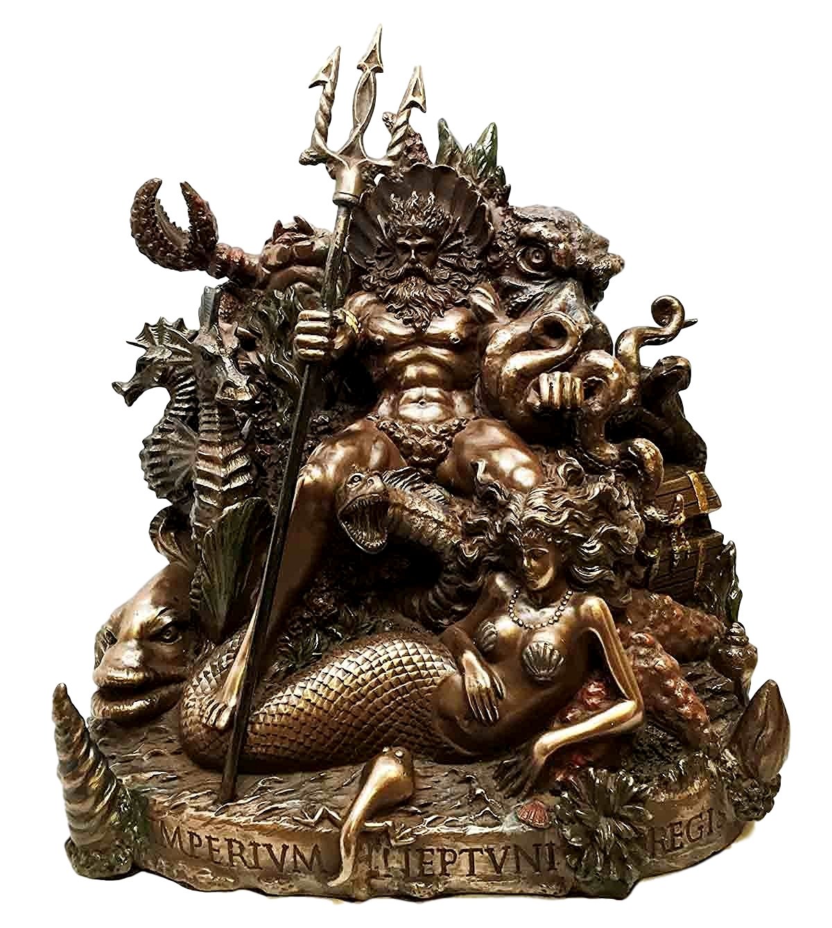 Buy Ebros Greek Mythology God of The Sea Poseidon Sitting On Throne ...