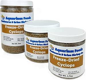 Amazon.com : Aquatic Foods Inc. Cyclops/Copepods - Freeze Dried Cyclops ...