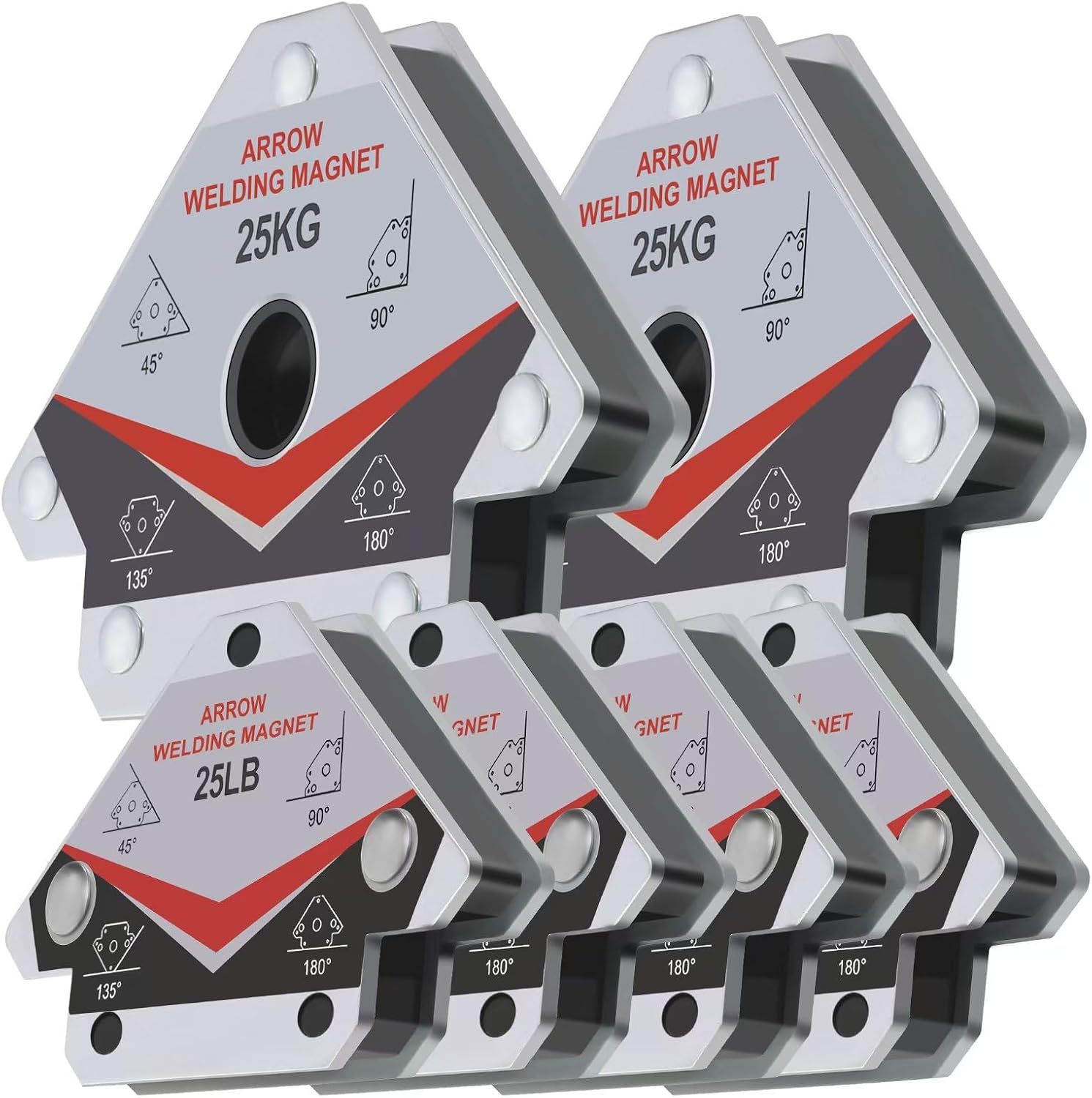 Amazon.com: GUTIMORE Welding Magnets 25LB&55LB 6Pcs Welding Magnet Set ...
