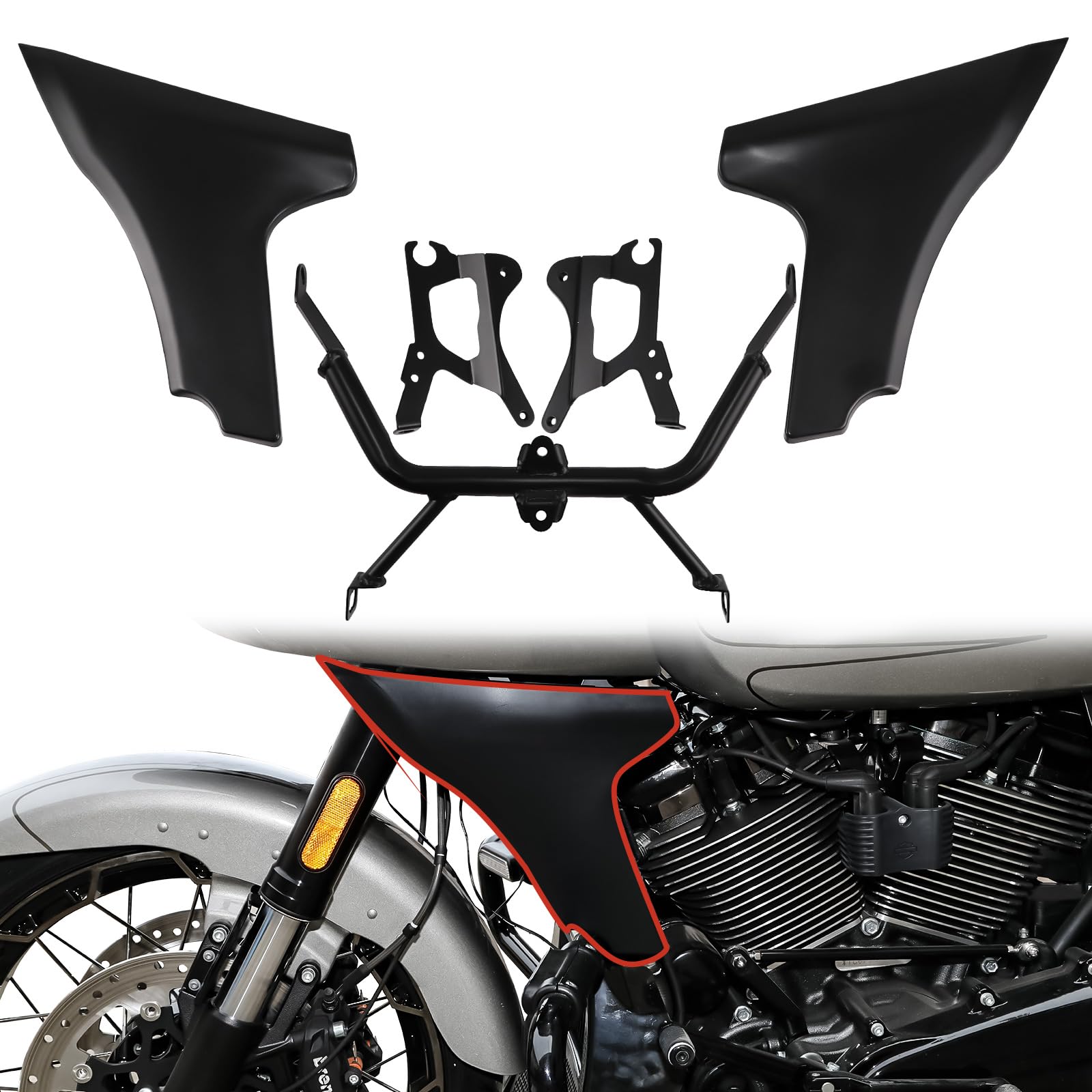 Harley FLTRXSE Side Panel Bracket Side Panel Fairings & Brackets For ...