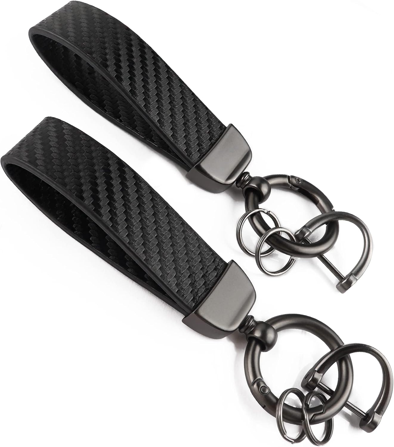 Amazon.com: Turcee 2PCS Carbon Fiber Car Keychain Kit,Gift for Men and ...