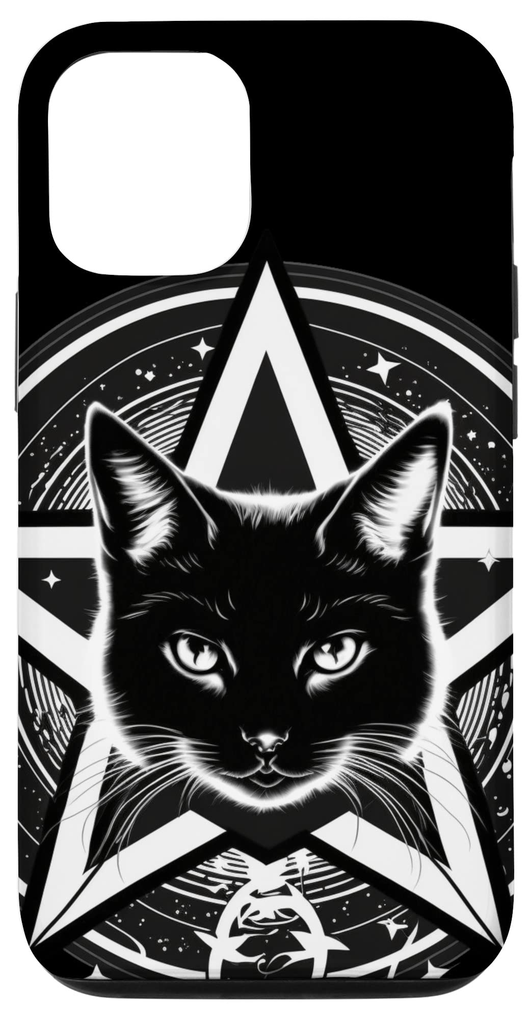 Pentáculo De Gato Blanco Y Negro
