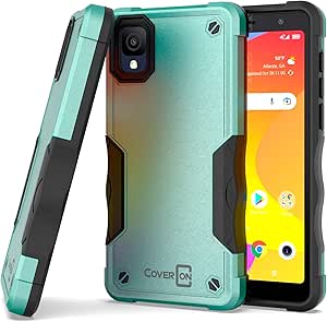 Amazon.com: CoverON Heavy Duty Designed for TCL ION Z Case, Rugged Military Grade A Hard Plastic ...