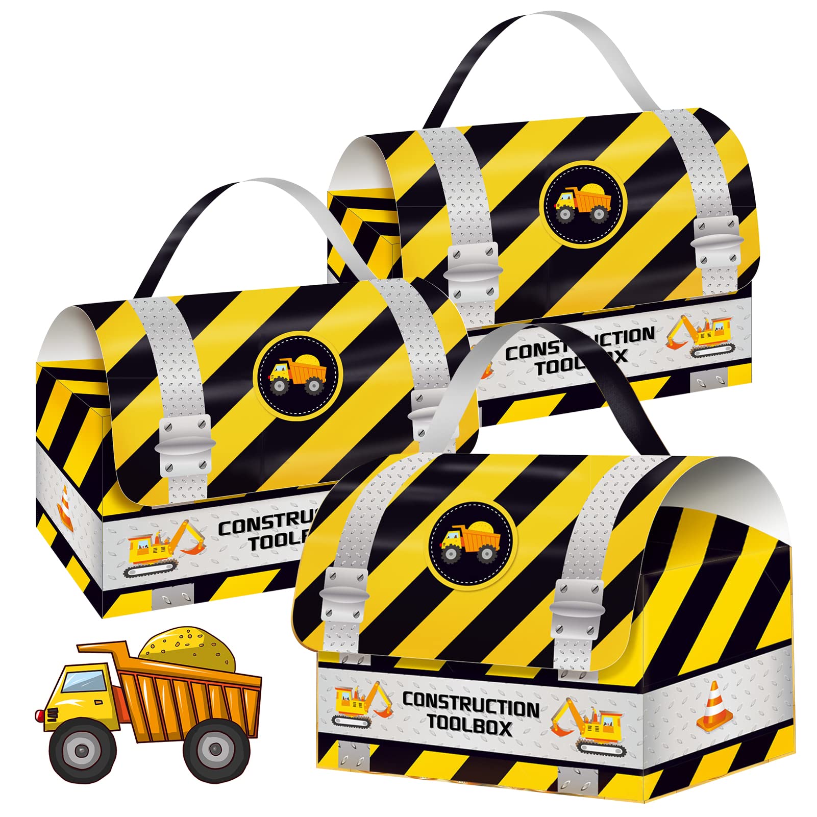 Amazon.com: CIEOVO 24 Pack Construction Party Goodie Favor Box ...