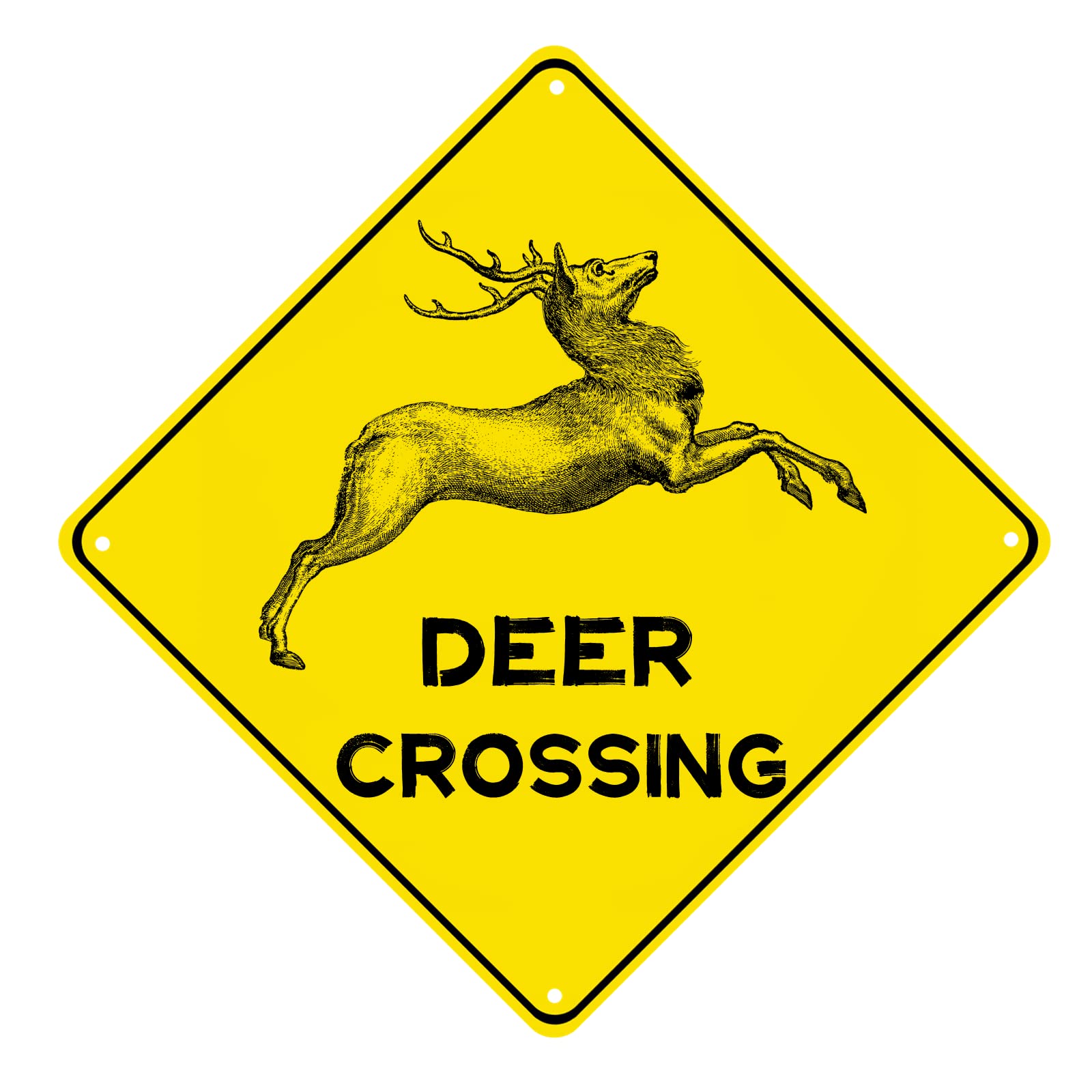 Deer Xing Sign 12x12 Crossing Signs Small Deer Crossing Sign ...