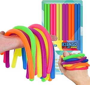 Amazon.com: Rtinsd String Noodles Toys Large 12 pcs Stress Stretchy ...