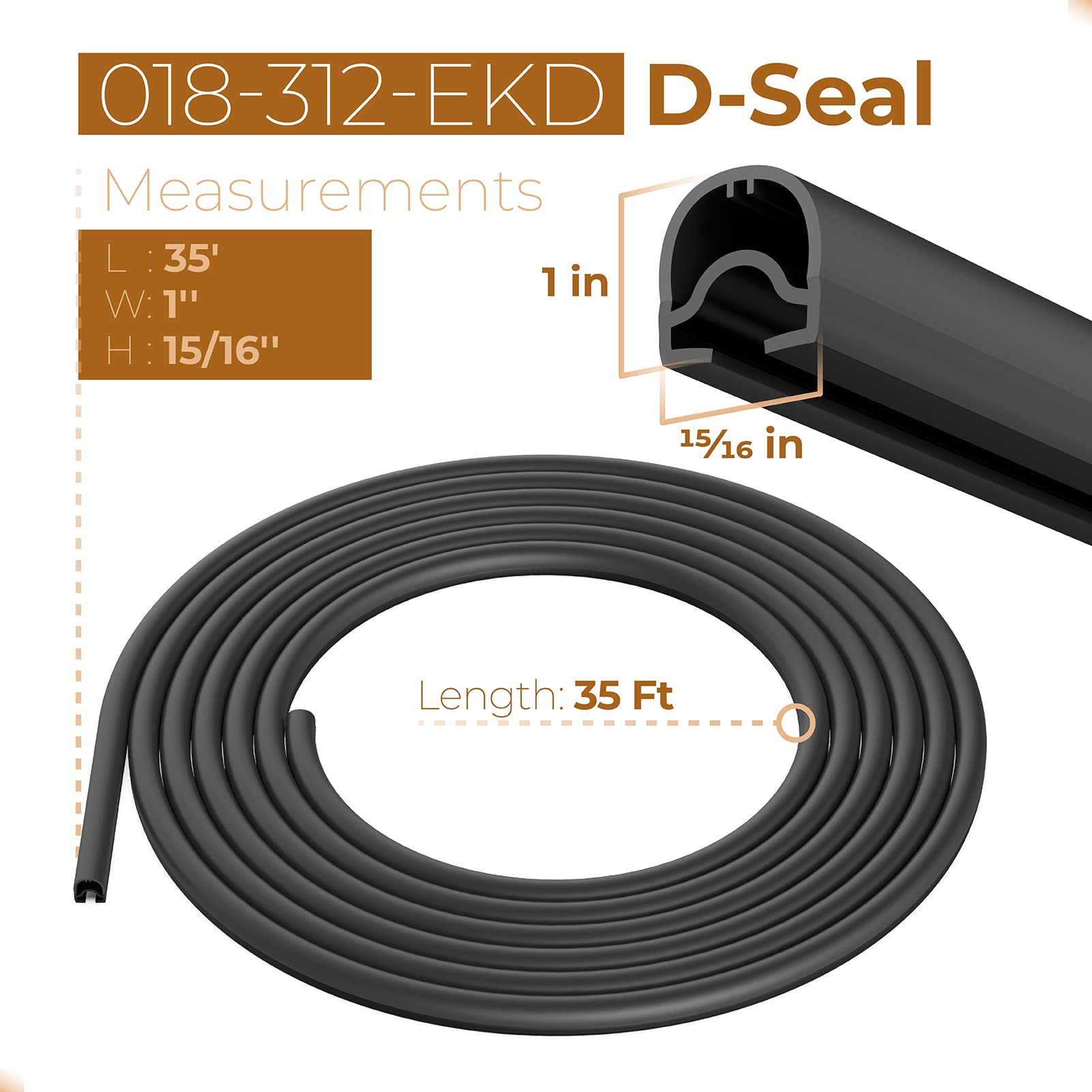 Snapklik.com : RV Slide Out Seal Black Rubber