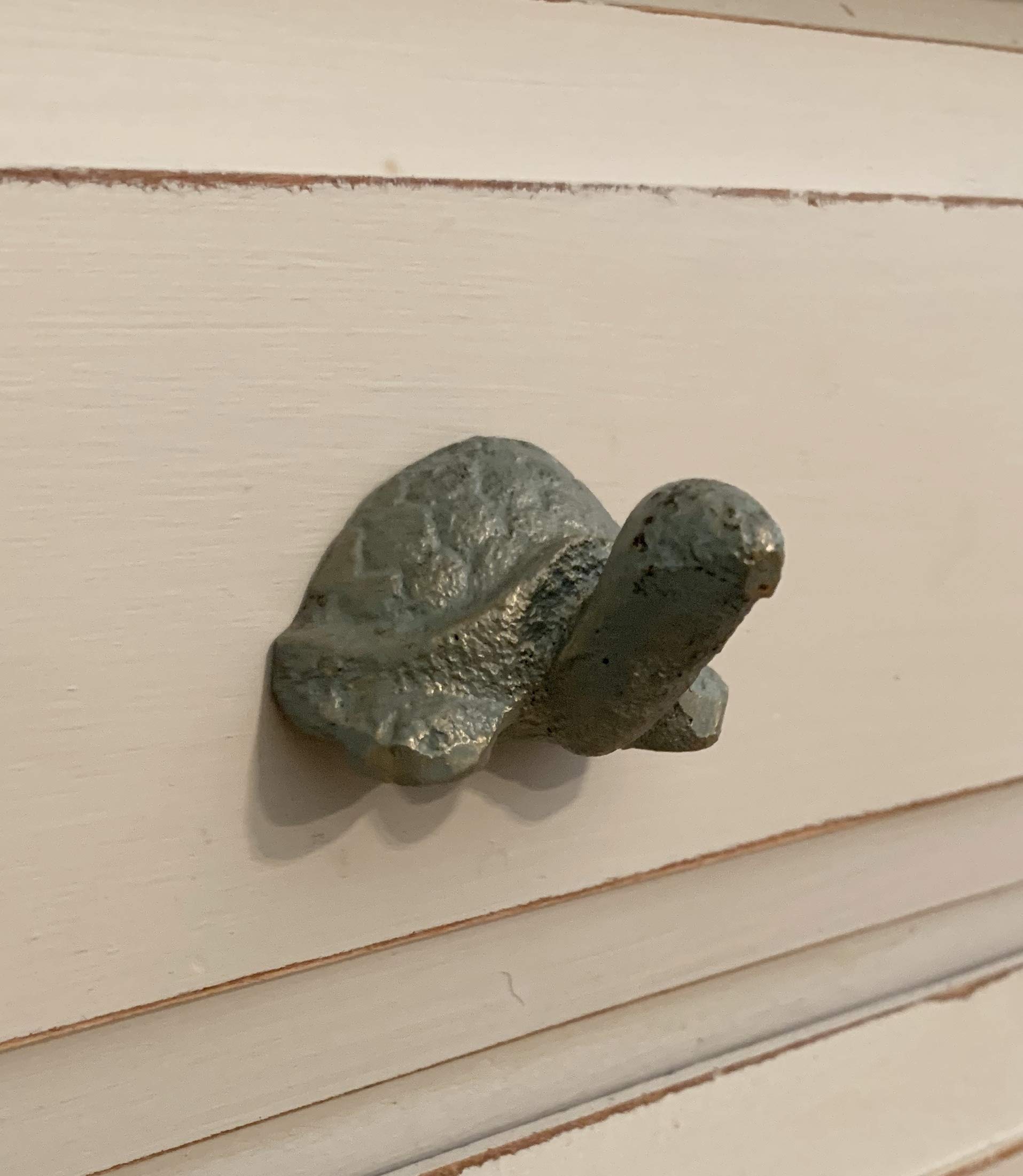 8 Piece Set - Heavy Cast Iron Half Turtle Drawer Pull Cabinet Knobs ...