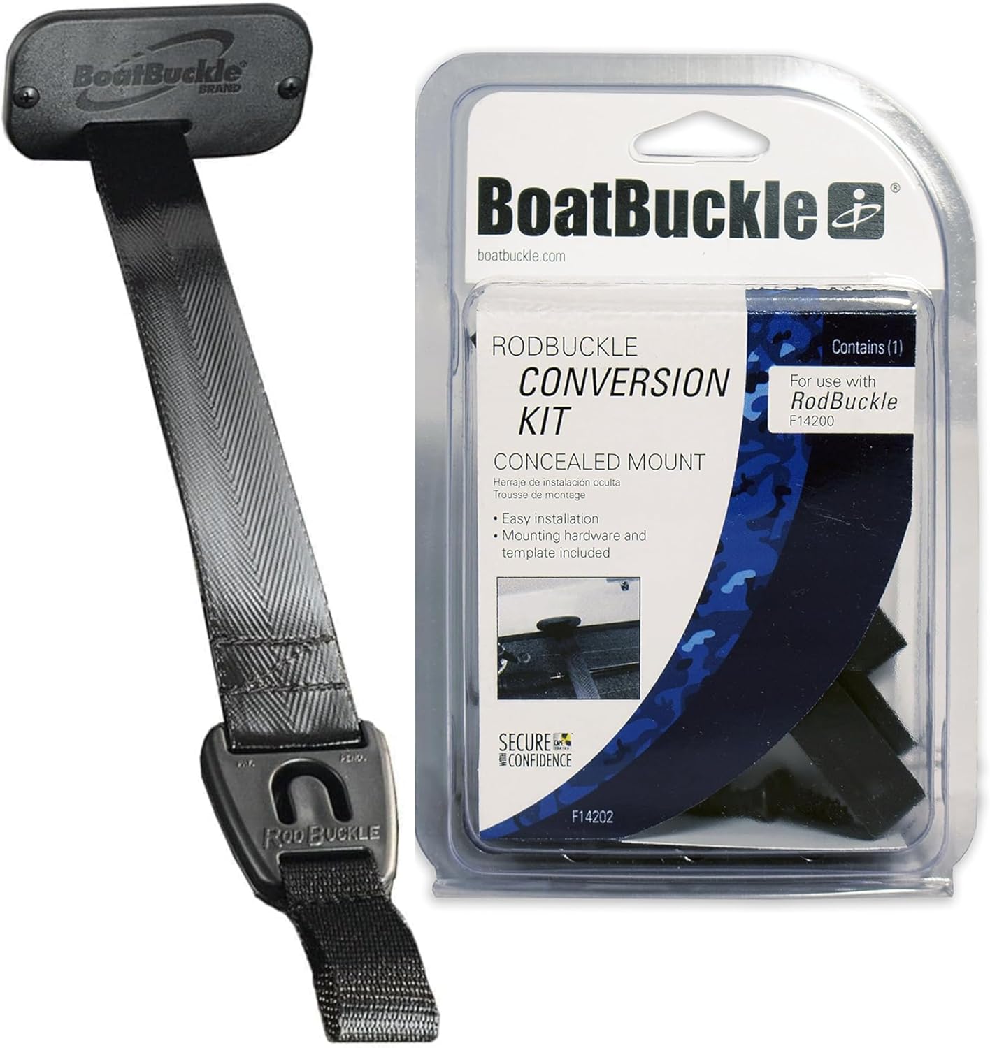 Amazon.com: BoatBuckle Gunwale/Deck Mount Retractable Rod Tie-Down (24 ...