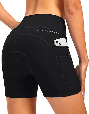 Amazon.com : Women's 4D Padded Bike Shorts 5"/7" Riding Underwear Cycling Bicycle Road Biking ...
