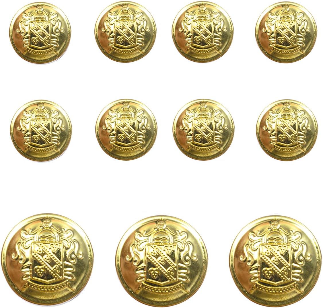 Amazon.com: KENDANY 11 Pieces Metal Blazer Button Set - Naval Anchor ...