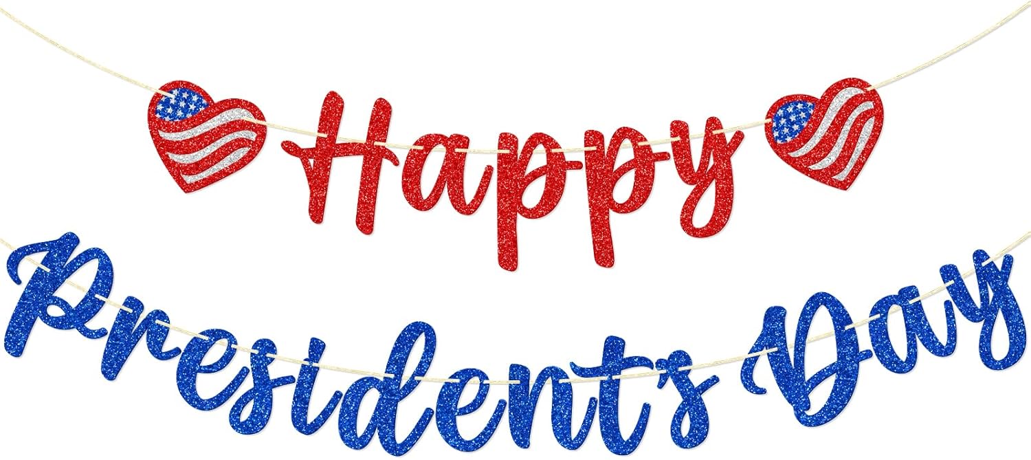 Amazon.com: President's Day Banner, Presidents Day Classroom ...