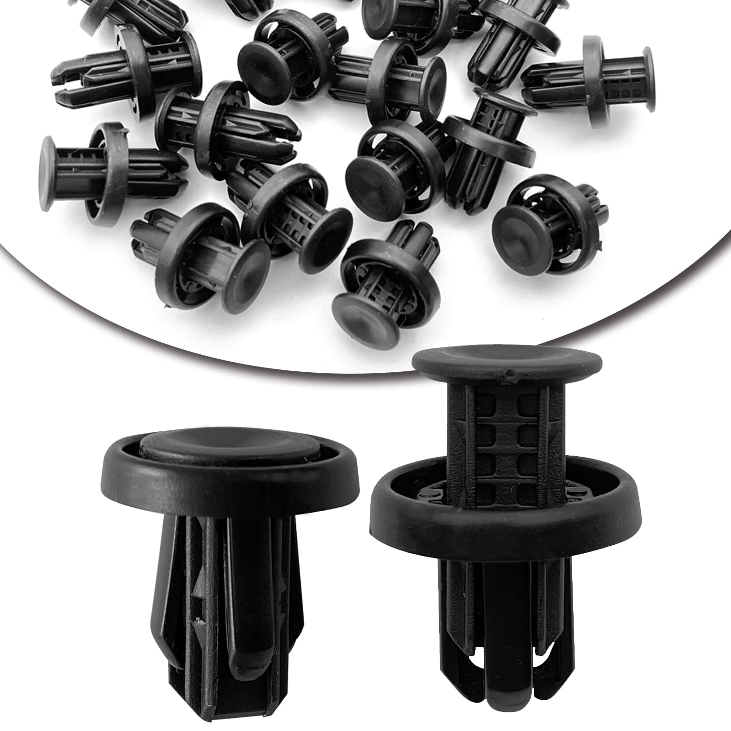 Honda Acura Trim Clips 100 PCS Plastic Fastener Rivet Clips For 8mm ...